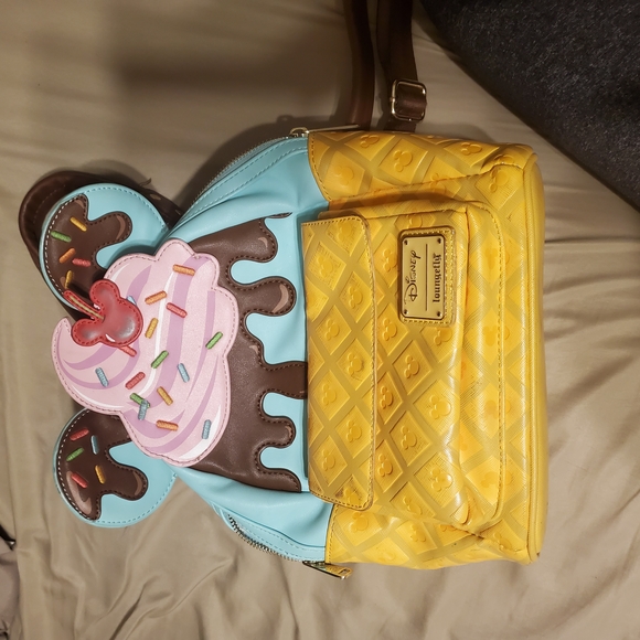 Loungefly | Bags | Loungefly Yellow And Blue Cupcake Backpack | Poshmark